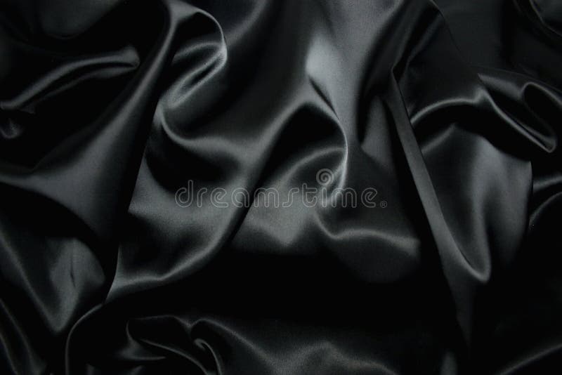 Beschaffenheit Einer Schwarzen Seide Stockbild - Bild von hintergrund ...