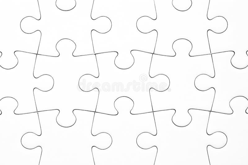 Beschaffenheit Leeres Weißes Puzzle Stockfoto - Bild von puzzlespiele ...