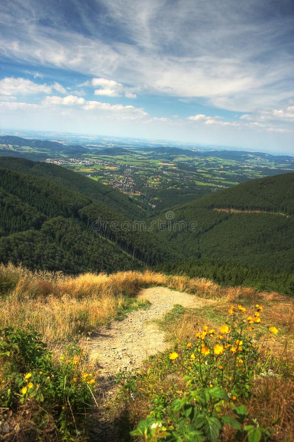 Beskydy mountains stock image. Image of natural, clouds - 8871927