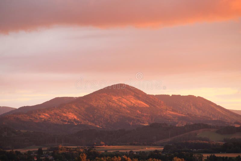 Beskydy Mountains in the Evening Stock Photo - Image of beautiful ...