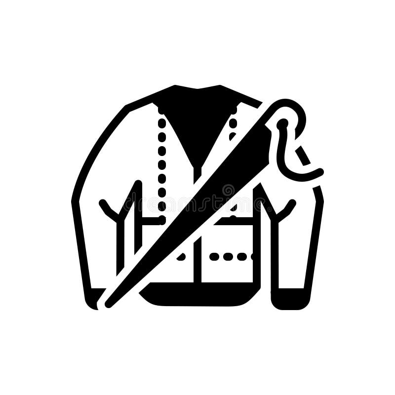 Black Solid Icon for Bespoke, Fashion and Clothe Stock Vector ...