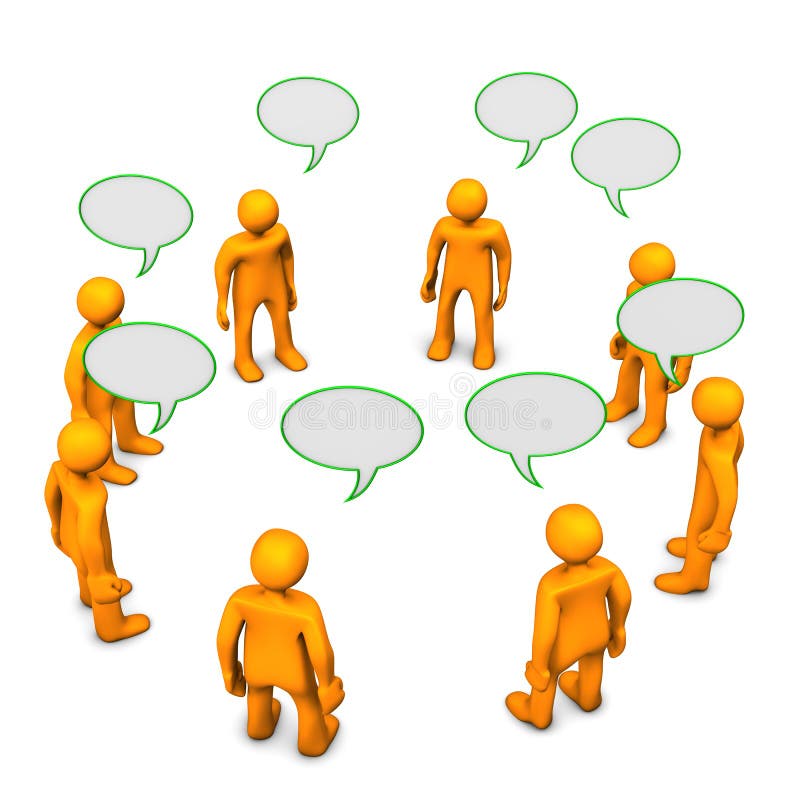 Discussie stock illustratie. Illustration of idee, bevordering - 29255299