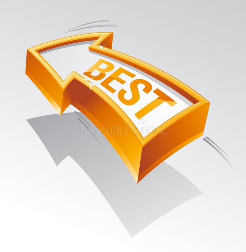 Best arrow. stock vector. Illustration of collection - 19872979