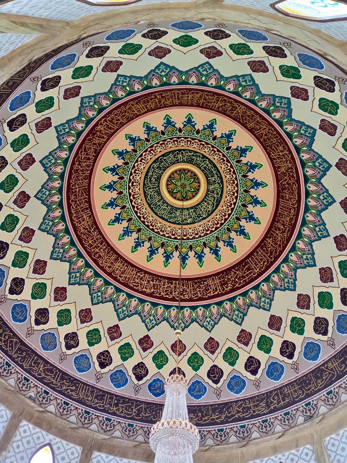 Best art Circle mosque stock image. Image of textile - 262314449
