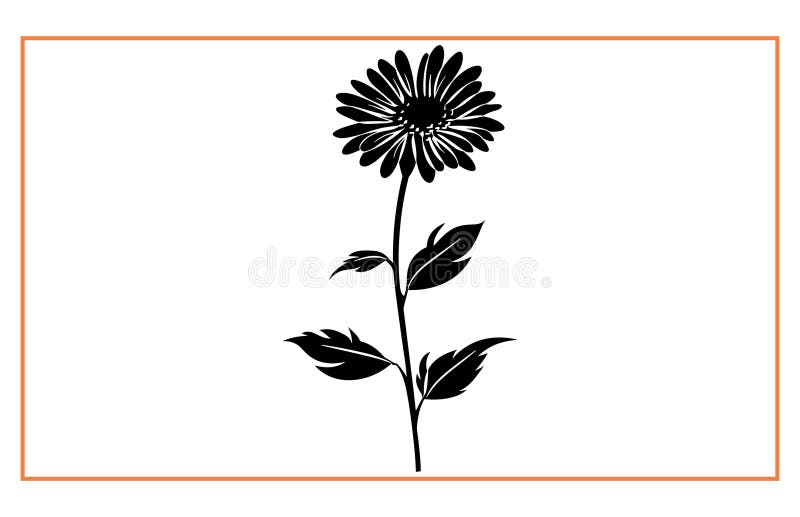 Best Aster Flower Icon, Aster Flower Silhouette Stock Vector ...