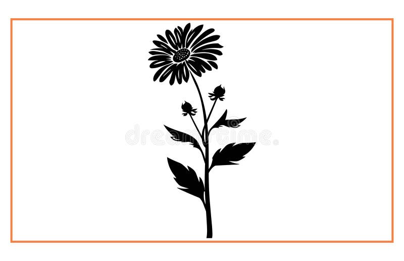 Best Aster Flower Icon, Aster Flower Silhouette Stock Vector ...