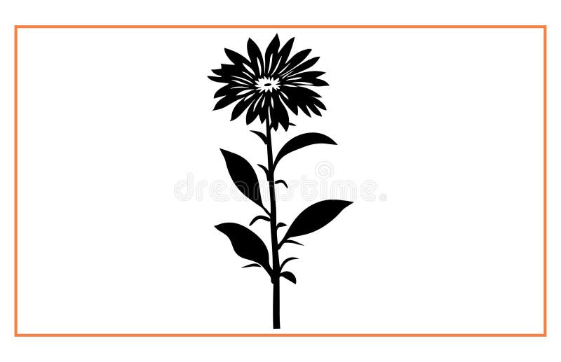 Best Aster Flower Icon, Aster Flower Silhouette Stock Vector ...