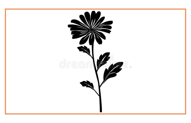 Best Aster Flower Icon, Aster Flower Silhouette Stock Vector ...