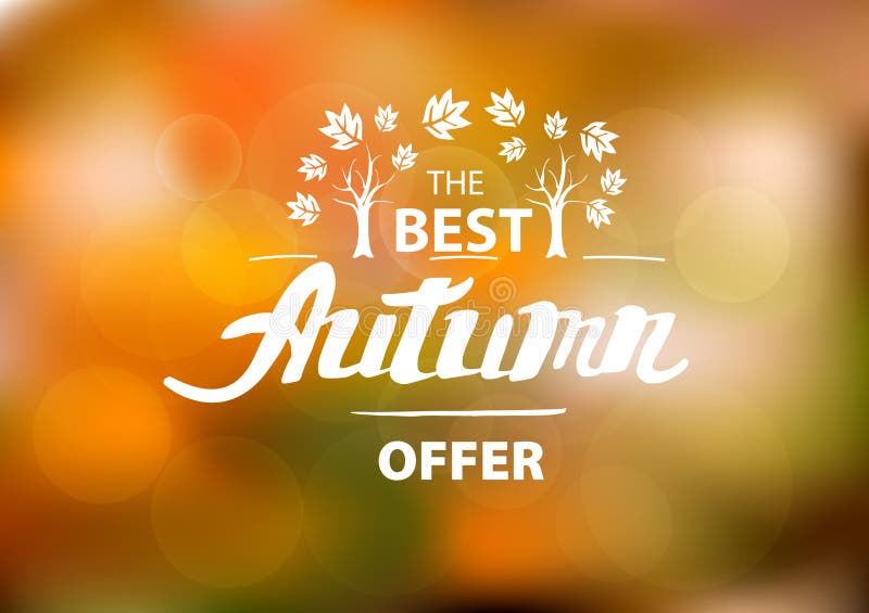 Autumn offer stickers. stock vector. Illustration of customer - 21015131