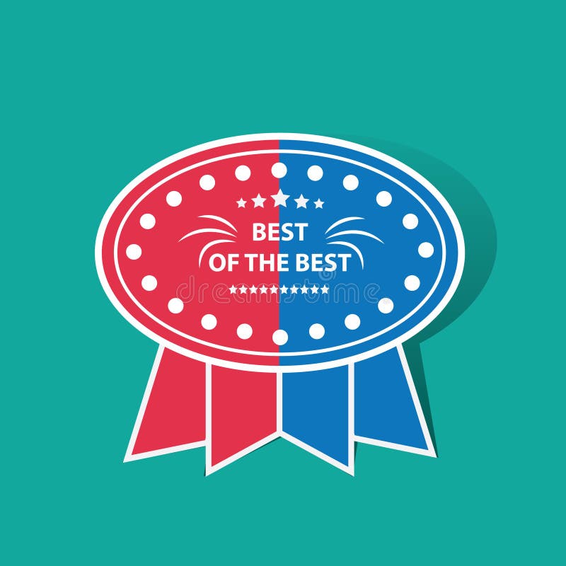 Best of the Best Badge. Vector Illustration Decorative Design Stock ...