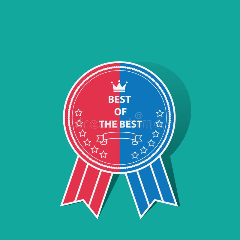 Best of the Best Badge. Vector Illustration Decorative Design Stock ...
