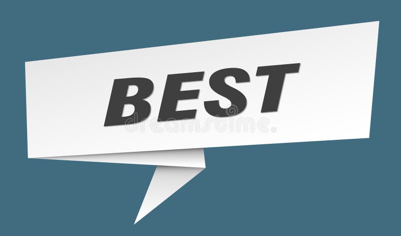 Best Banner. Best Speech Bubble, Label, Sticker, Sign Template Stock ...