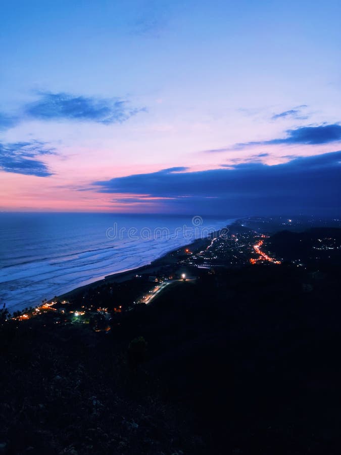 Best Beach Sunset View stock image. Image of skyline - 226856483