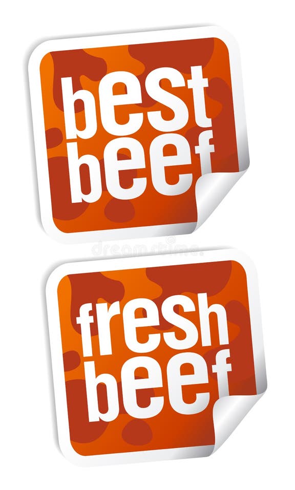 Best beef stickers stock vector. Illustration of hamburger - 19099747