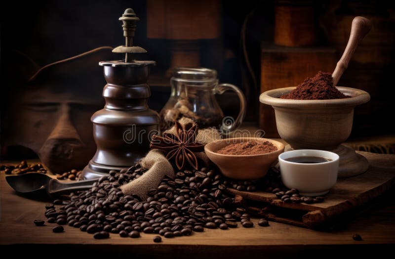 Of the Best Blends for Coffee, Stock Image - Image of cafe, textured ...