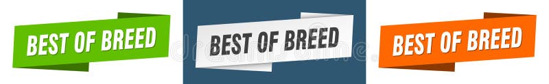 Best of Breed Banner. Best of Breed Ribbon Label Sign Set Stock Vector ...