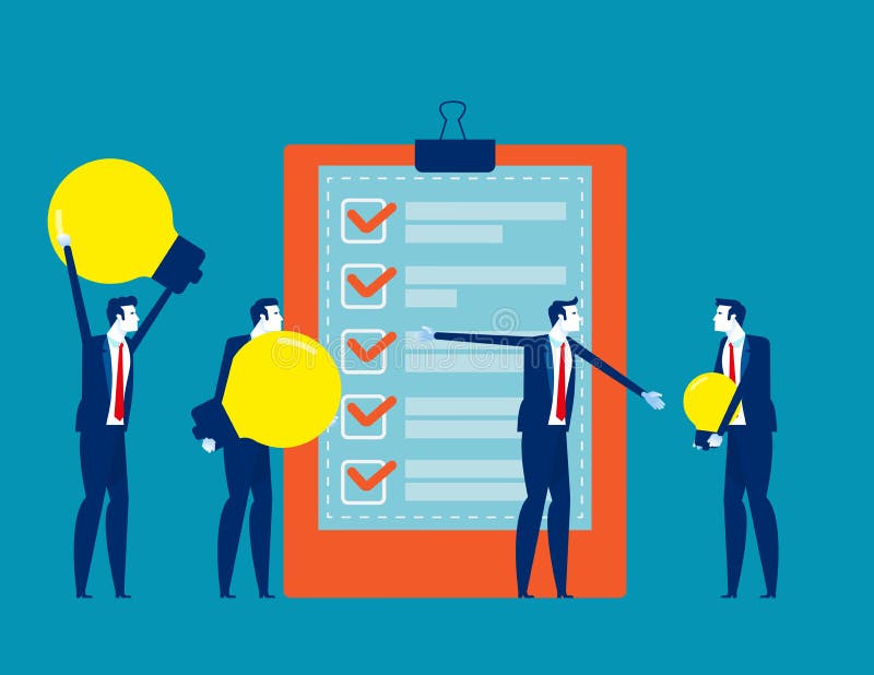 Best Business Ideas. Concept Business Vector Illustration, Inspiration ...