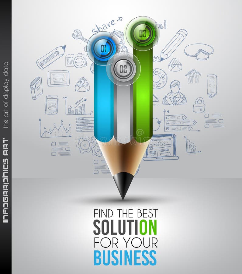 Best Business Solution Infographic Layout Template Stock Vector ...