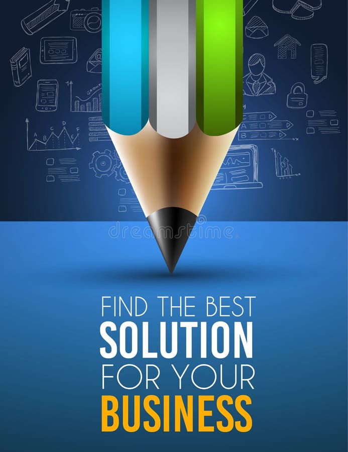 Best Business Solution Infographic Layout Template Stock Vector ...