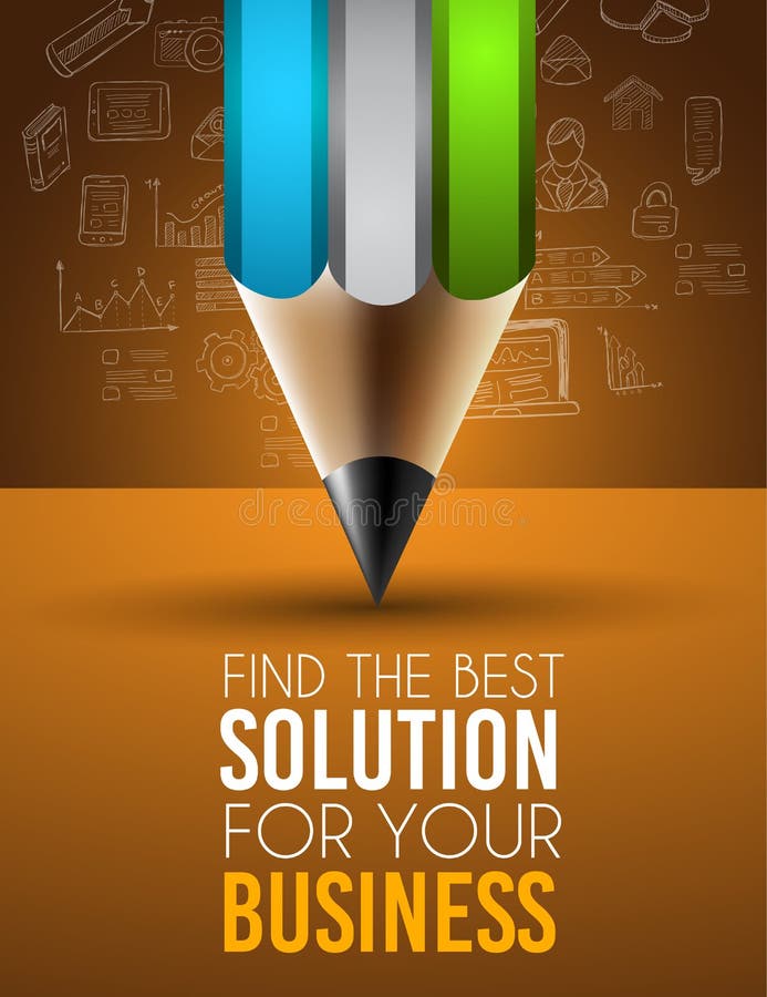 Best Business Solution Infographic Layout Template for Data Display ...
