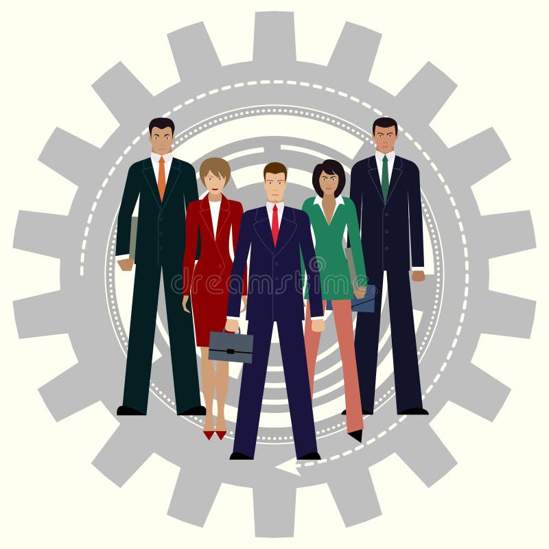 Gear teamwork concept stock vector. Illustration of icon - 40045642