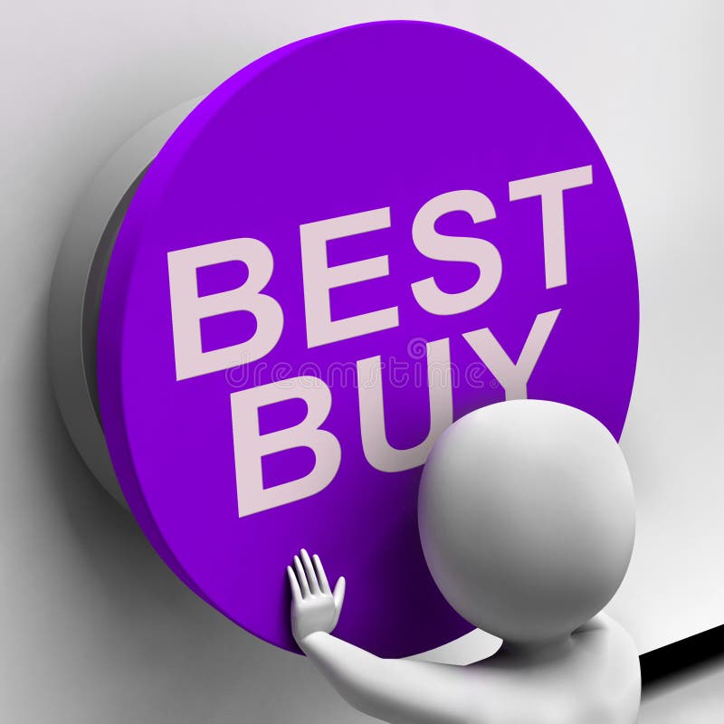 Best Buy Button Shows Superior Product or Deal Stock Illustration ...