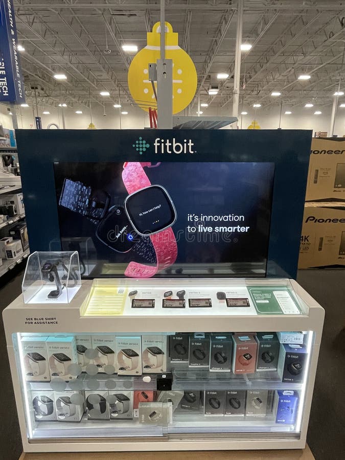 Best Buy Retail Electronics Store Interior FitBit Display Close Up ...