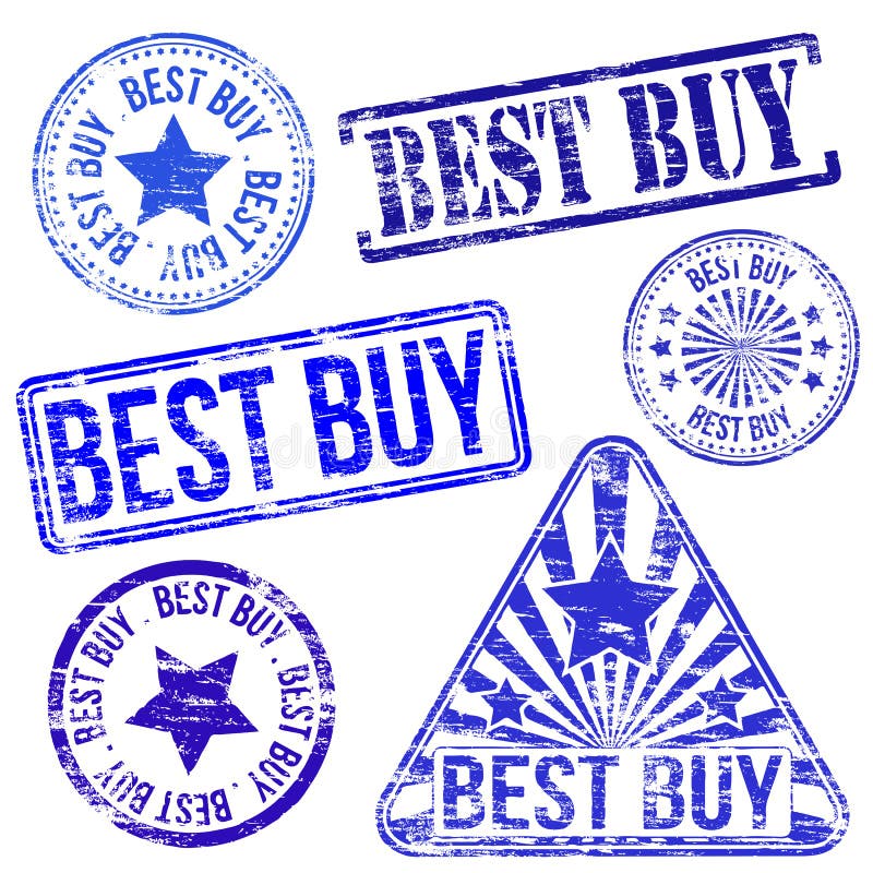 Best Buy Stamps stock vector. Illustration of product - 48621074