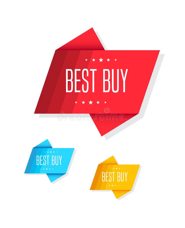 Best Buy Tags Set stock illustration. Illustration of design - 263607786