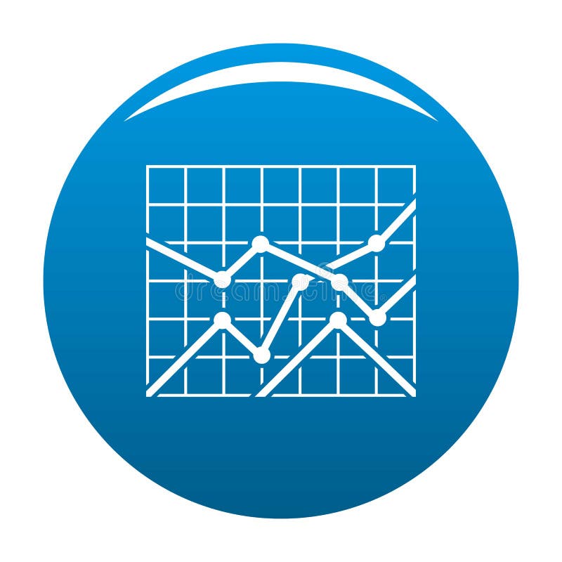 Best chart icon blue stock illustration. Illustration of grow - 123195375