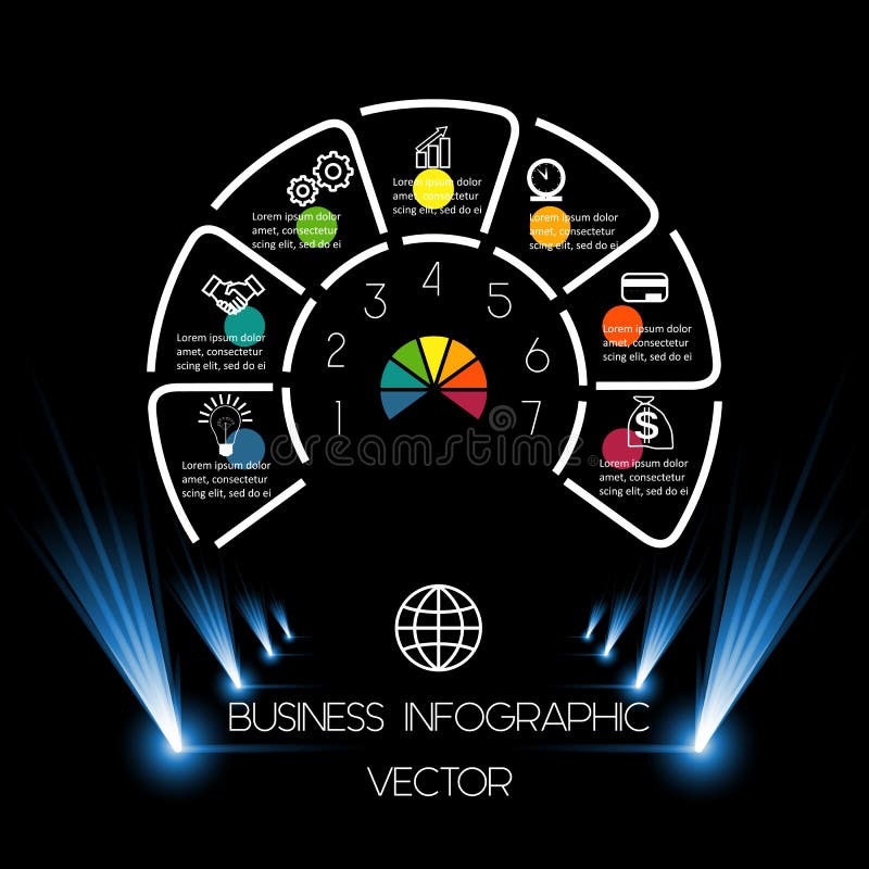 Best Infographic Template 4 Position for Information Stock Vector ...