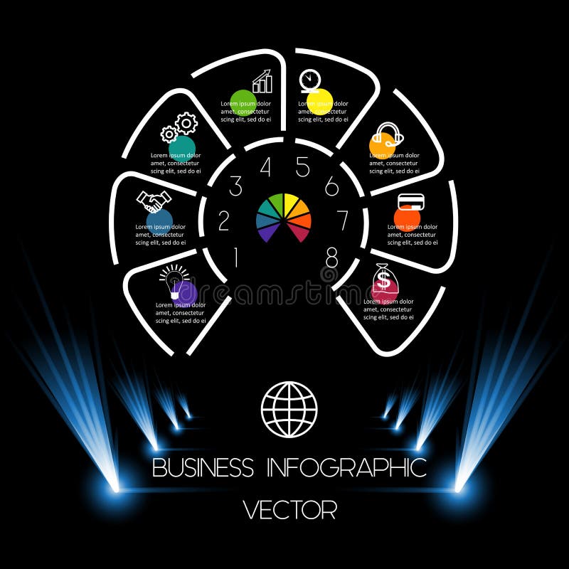 Best Infographic Template 4 Position for Information Stock Vector ...