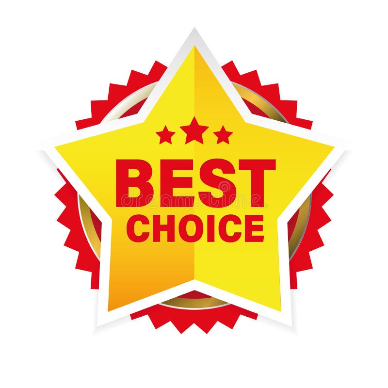 Best Choice Award Badge Star Stock Vector - Illustration of shop, sale ...