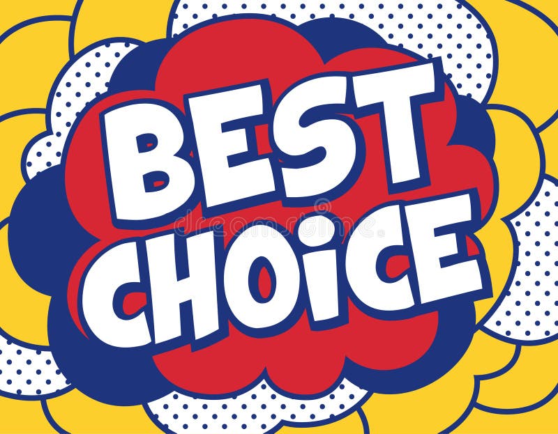 Best Choice Background in Pop Art Style Stock Vector - Illustration of ...