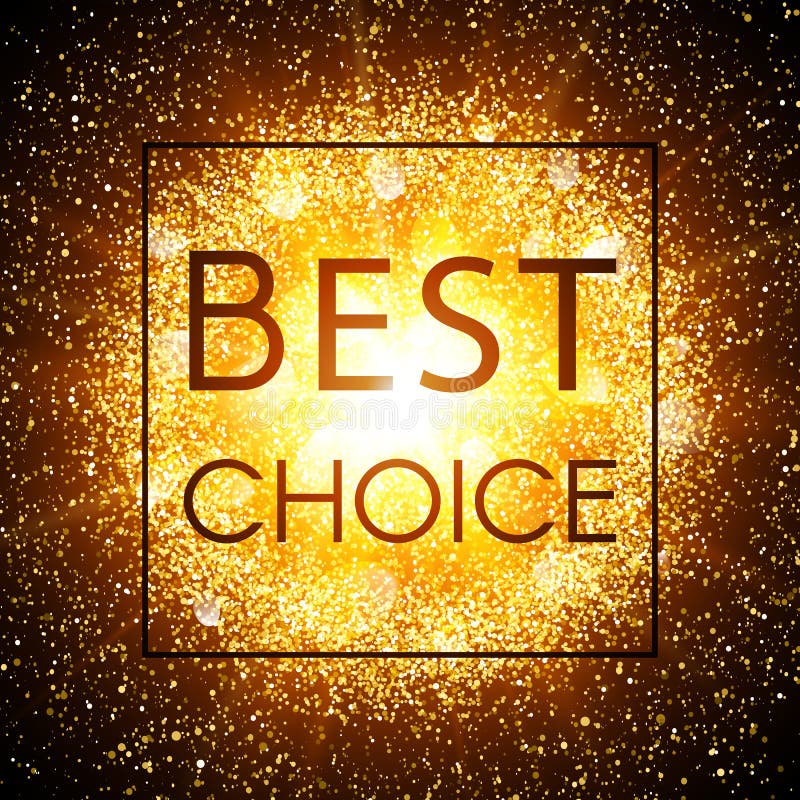 Best Choice. Banner on Explosion Background. Stock Vector ...