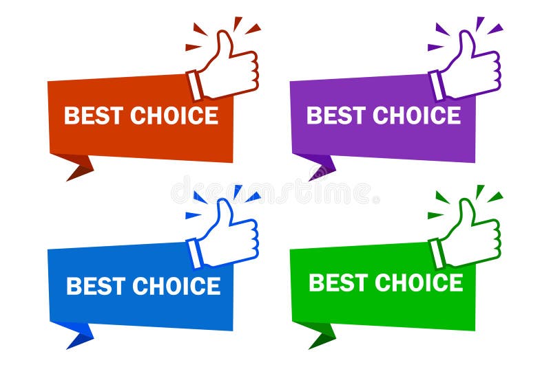 Best Choice Banner on White Background. Business Banner. Vector ...