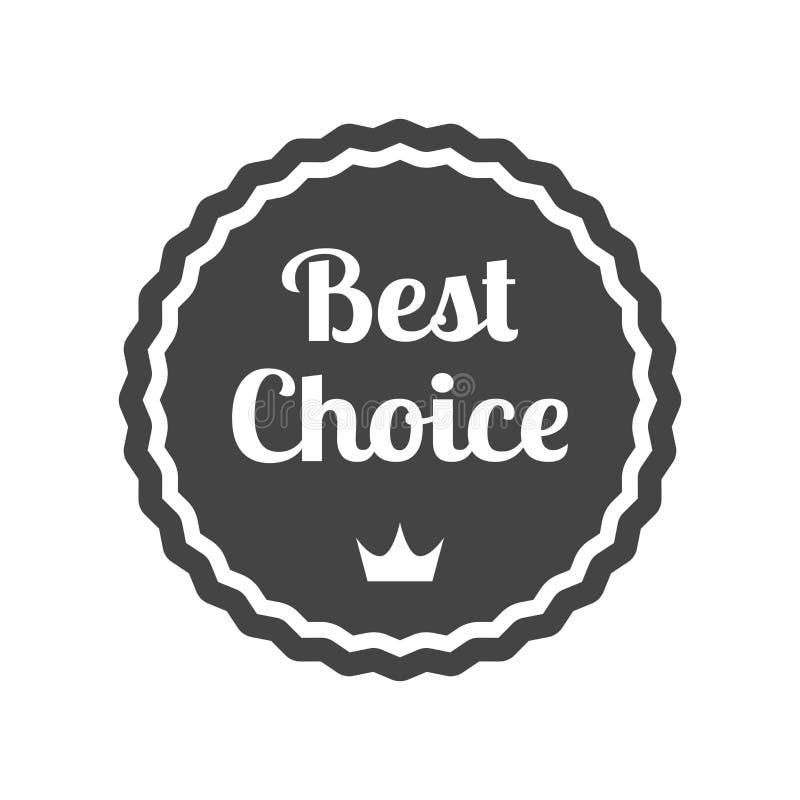 Best Choice Black Vector Label Stock Vector - Illustration of award ...