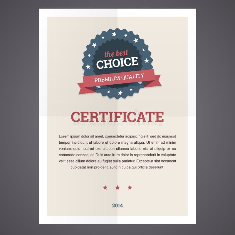 Best Choice Certificate Template. Stock Vector - Illustration of ...
