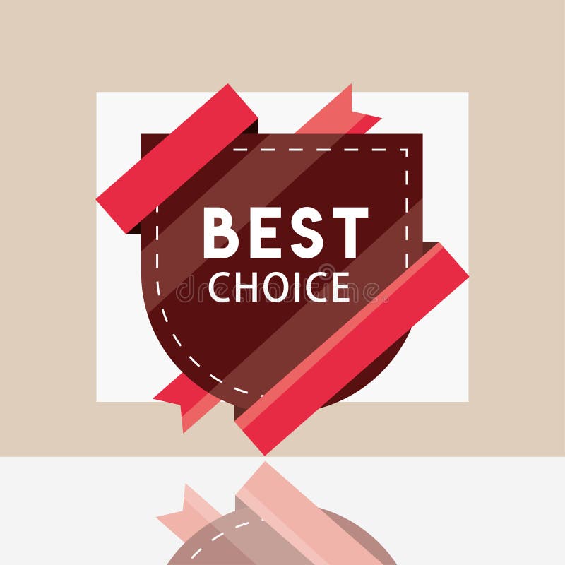 Best choice commercial stock vector. Illustration of label - 238614634
