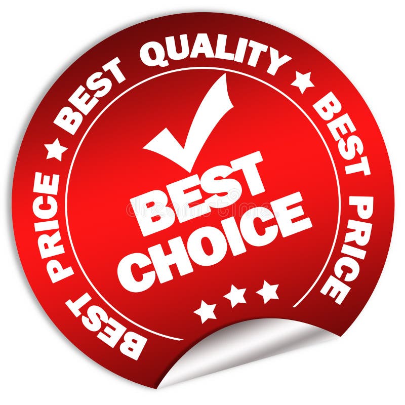 Best Choice Guarantee Sticker Stock Illustration - Illustration of ...