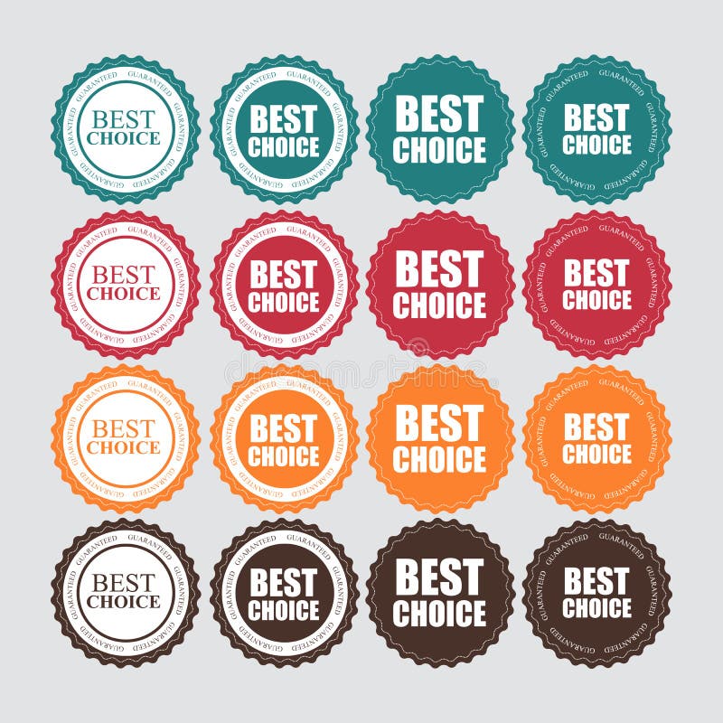 Best Choice Label with Ribbon Vector Illustration Stock Vector ...