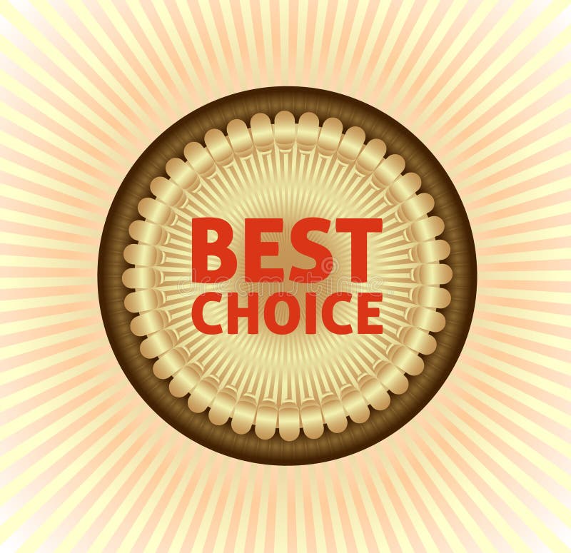 Best Choice Buttons. Circle Eps10 Vector. Stock Vector - Illustration ...