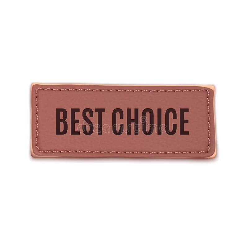 Best Choice, Old Vintage Handmade Leather Label Stock Vector ...