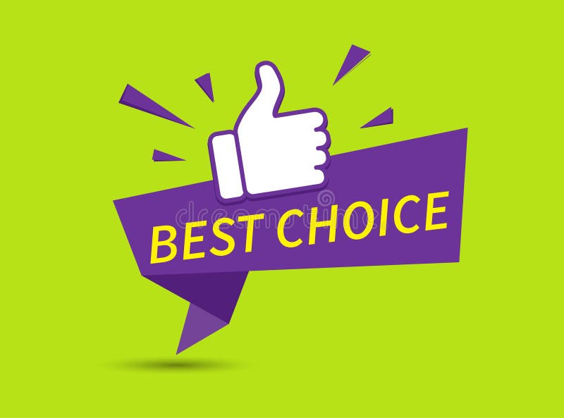 Recommended Banner with Thumbs Up. Recommend Speech Bubble. Best Deal ...