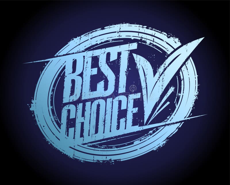 Best Choice Rubber Stamp Imprint Symbol Stock Vector - Illustration of ...