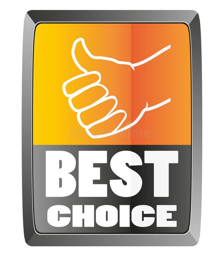Best choice emblem stock vector. Illustration of badge - 10323929