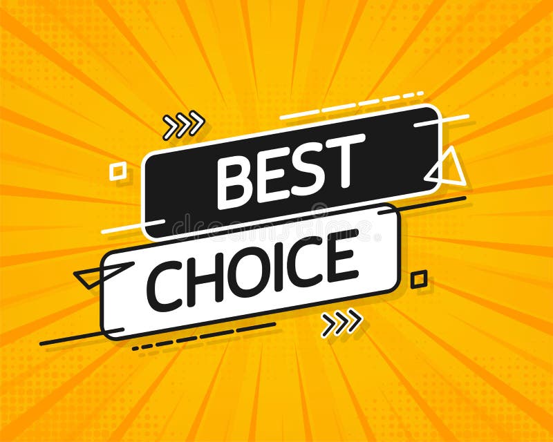 Best Choice Sign Guaranteed Banner. Vector Illustration Stock Vector ...