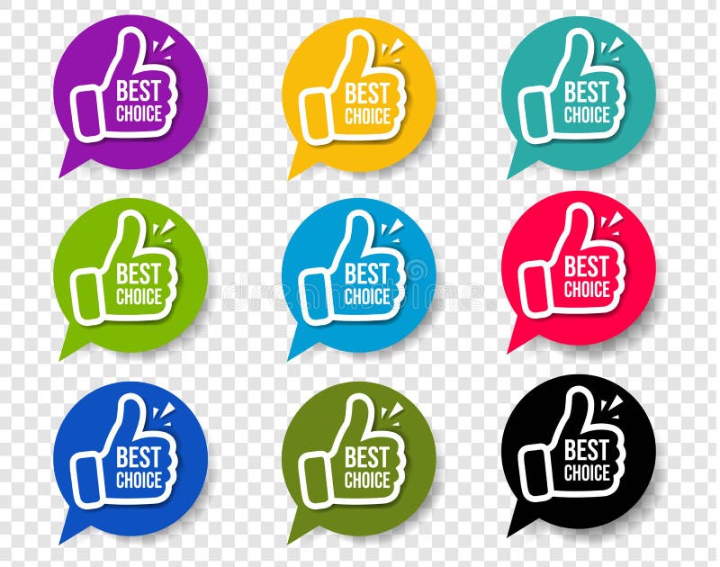 Best Choice Sign Isolated Transparent Background Stock Illustration ...