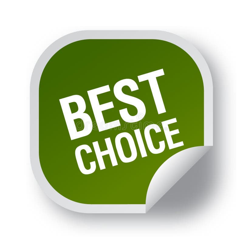 Best choice sticker stock illustration. Illustration of icon - 123442196