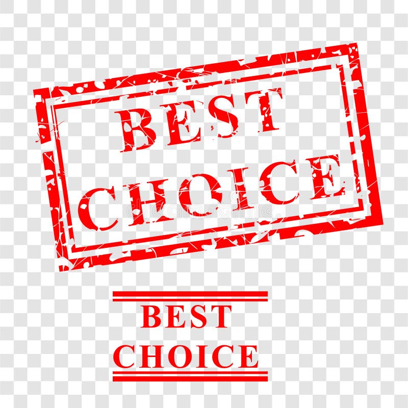 Best Choice, 2 Style Scratch Red Rubber Stamp at Transparent Effect ...
